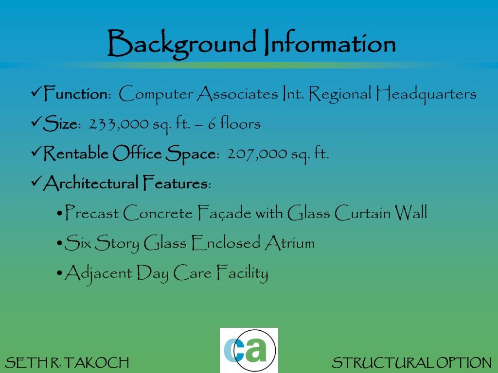 PPT - Computer Associates International, Regional Office PowerPoint ...