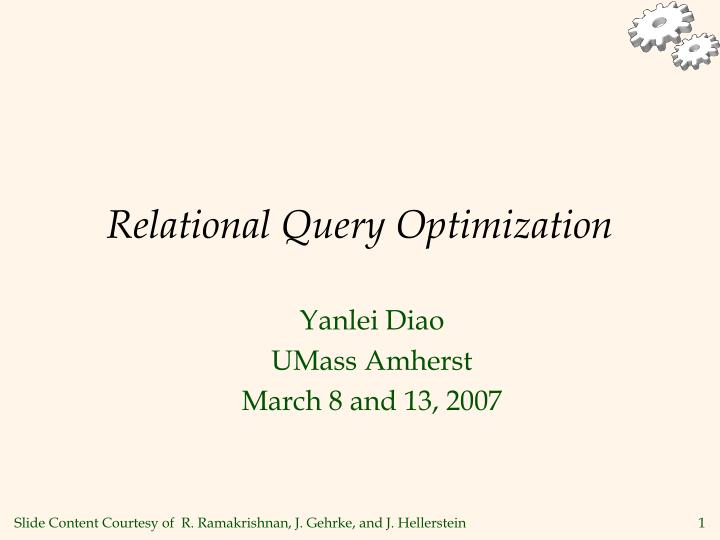 Ppt Relational Query Optimization Powerpoint Presentation Free 9749