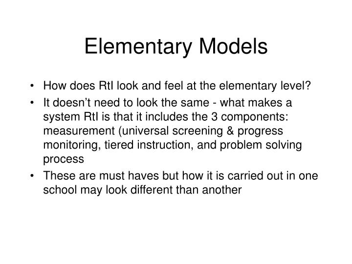 PPT - Elementary Models PowerPoint Presentation, free download - ID:3305460