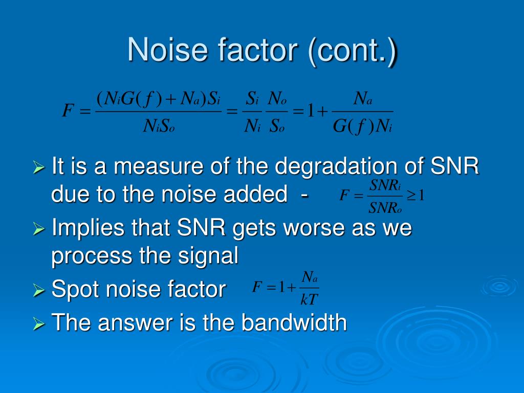 PPT - Noise Figure, Noise Factor and Sensitivity PowerPoint ... PPT - Noise Figure, Noise Factor and Sensitivity PowerPoint ...