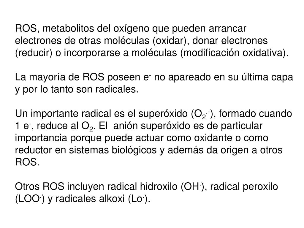 PPT - Antioxidantes en la prevención de enfermedades crónicas ...