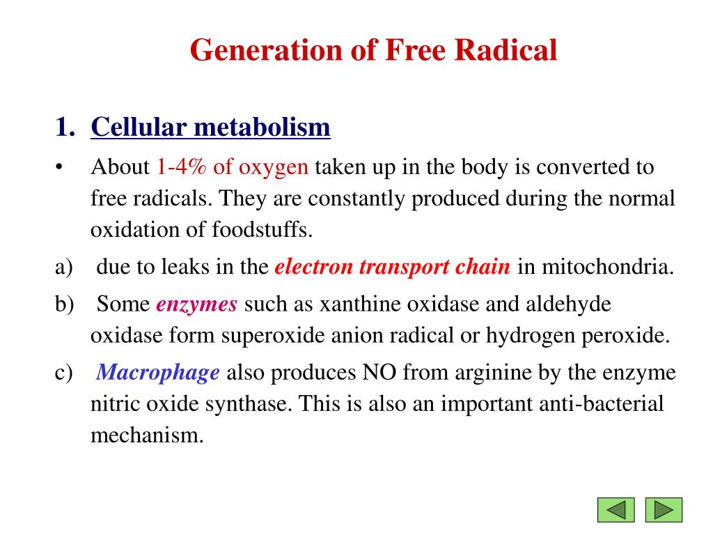 PPT - Free Radicals and Antioxidants PowerPoint Presentation, free ...