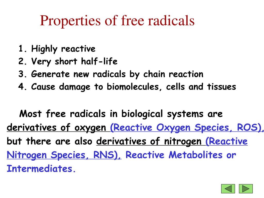 PPT - Free Radicals and Antioxidants PowerPoint Presentation, free ...