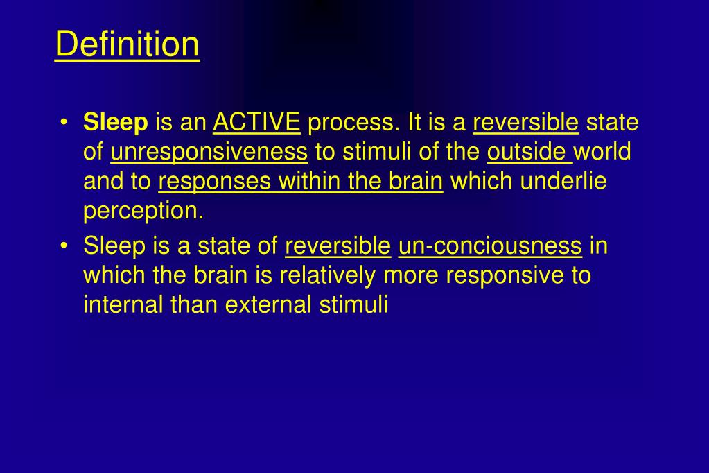 PPT - Physiology of sleep BY AHMAD YOUNES PROFESSOR OF THORACIC ...
