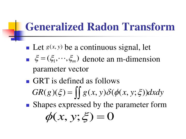 PPT - Radon Transform and Its Applications PowerPoint Presentation - ID ...