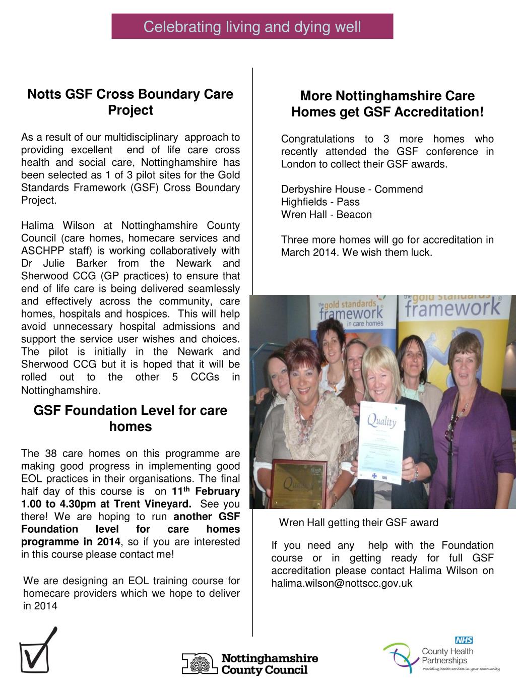 PPT - Nottinghamshire End of Life Care Newsletter PowerPoint ...