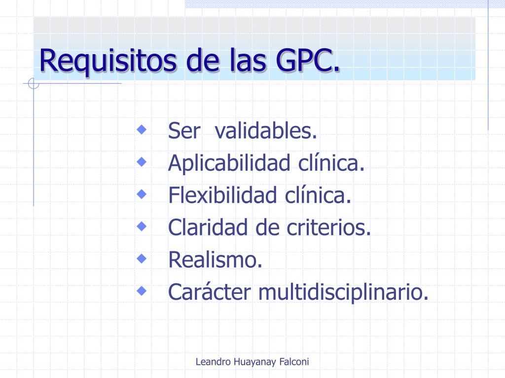 PPT - Guías para la Práctica Clínica ( GPC ) PowerPoint Presentation ...