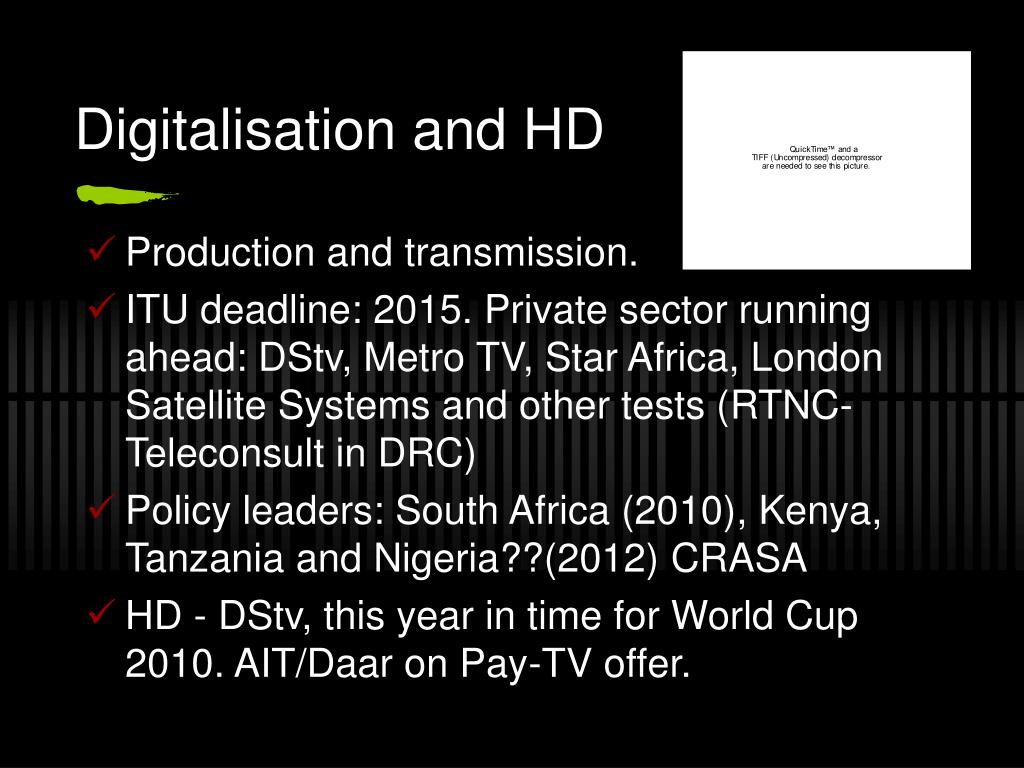 PPT - The 1st Broadcast and Film Africa Conference PowerPoint ...