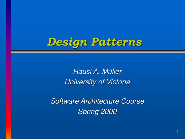 PPT - Design Patterns PowerPoint Presentation, free download - ID:3307420