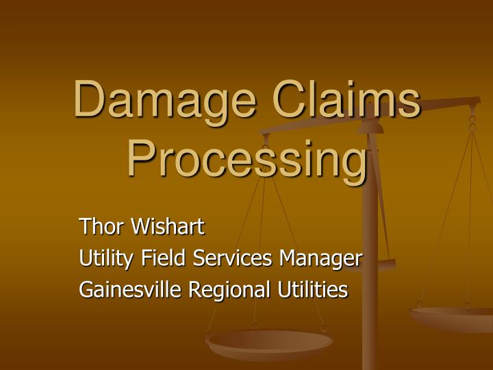 PPT - Damage Claims Processing PowerPoint Presentation, free download ...