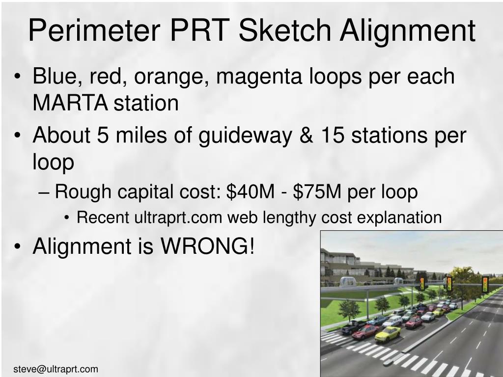 PPT - PRT for Perimeter Center Steve Raney, ATS Inc. (U.S.) – ULTra PRT ...