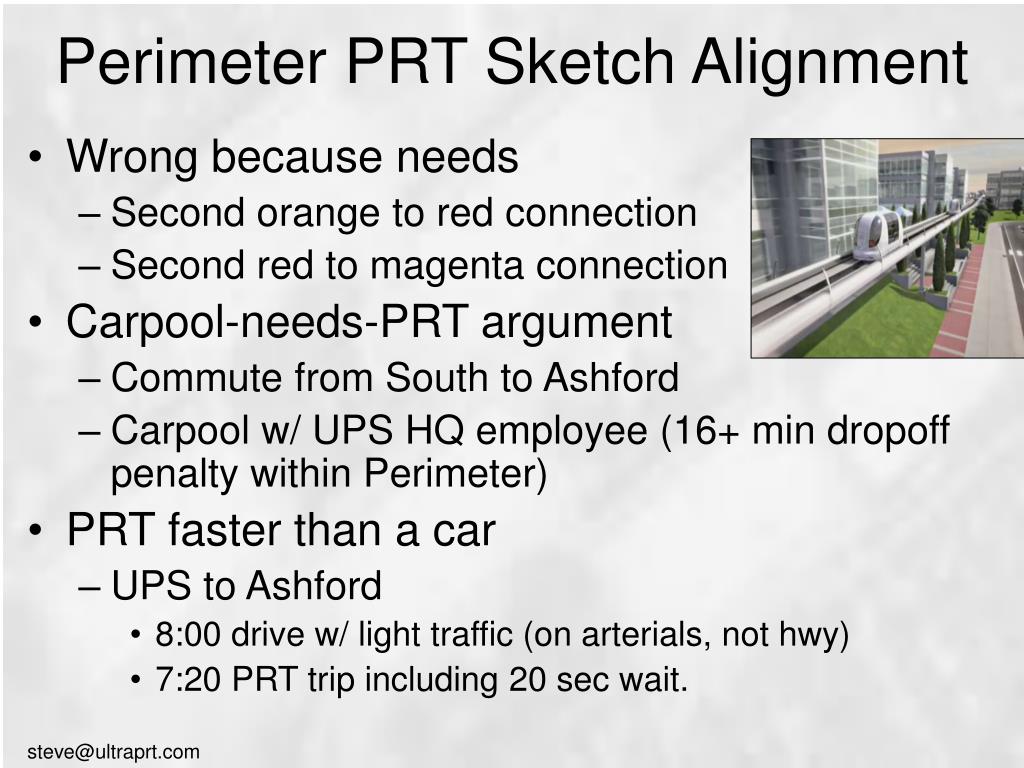 PPT - PRT for Perimeter Center Steve Raney, ATS Inc. (U.S.) – ULTra PRT ...