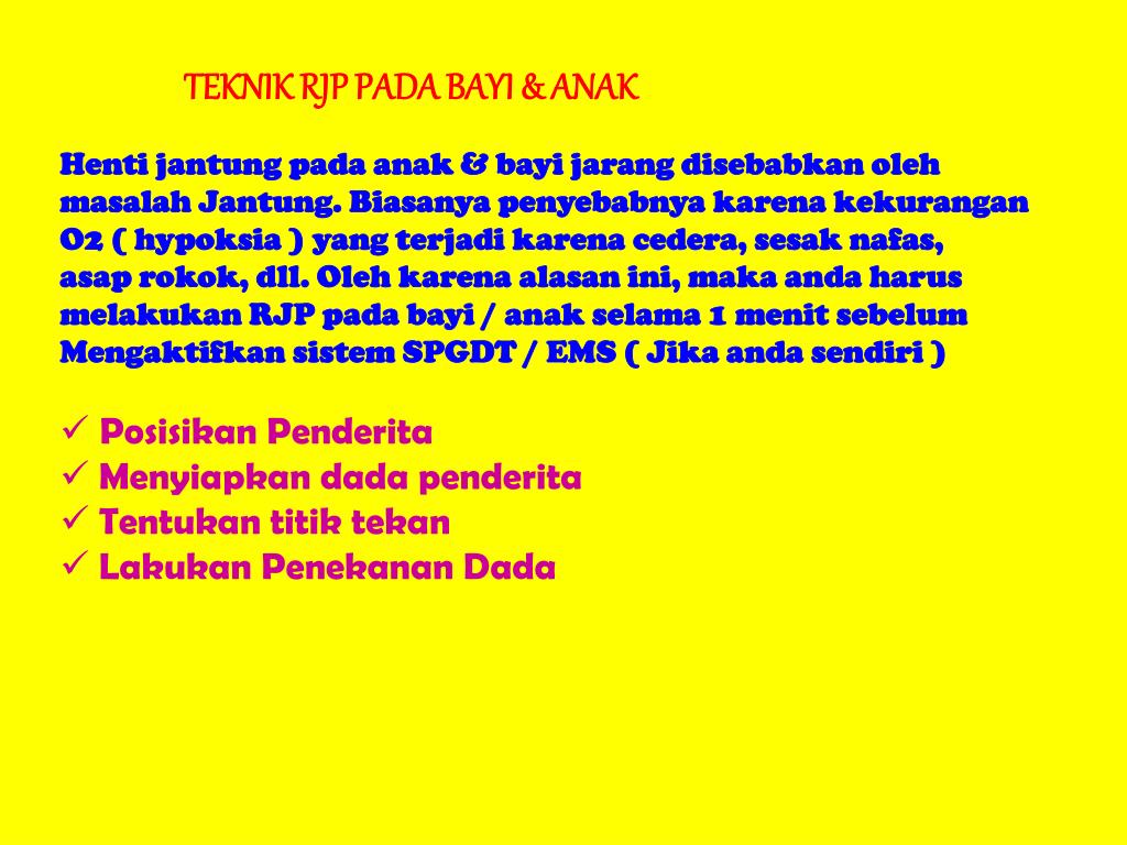 PPT - BANTUAN HIDUP DASAR DAN RESUSITASI JANTUNG PARU ( RJP ...
