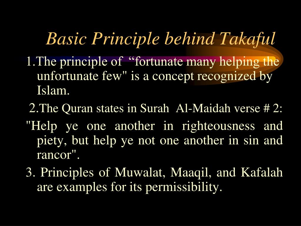 PPT - TAKAFUL THE ISLAMIC INSURANCE PowerPoint Presentation, free ...