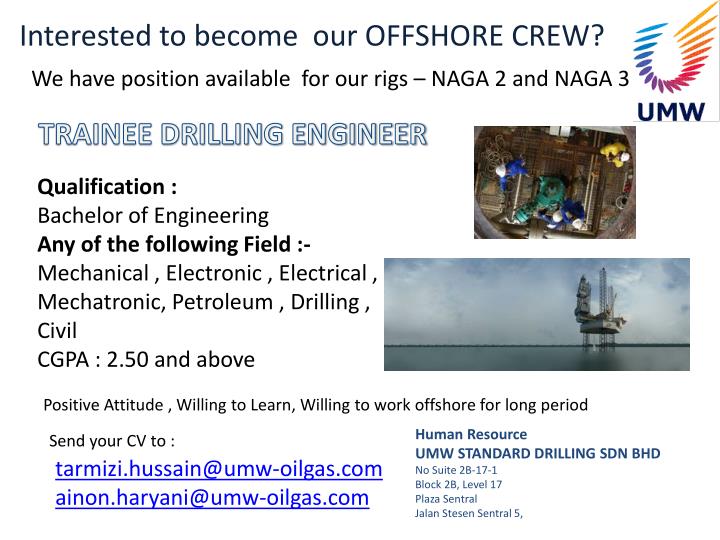 PPT - Interested to become our OFFSHORE CREW? PowerPoint Presentation ...