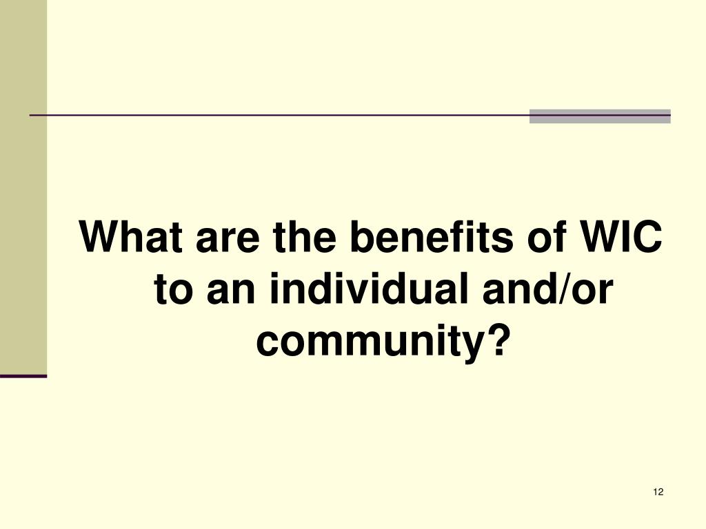 PPT - WIC: Women Infants and Children PowerPoint Presentation, free ...