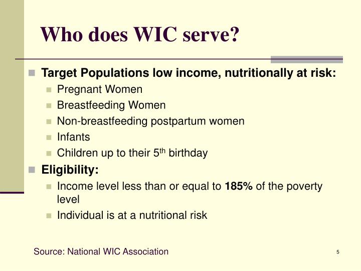 PPT - WIC: Women Infants and Children PowerPoint Presentation - ID:3308521