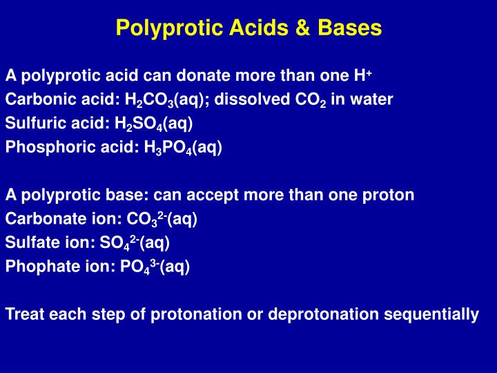PPT - Polyprotic Acids & Bases PowerPoint Presentation, free download ...