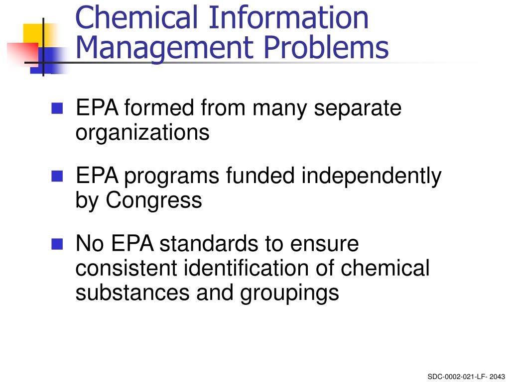 PPT - Reinventing Chemical Information Management at the Environmental ...