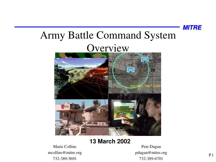 PPT - Army Battle Command System Overview PowerPoint Presentation, free ...
