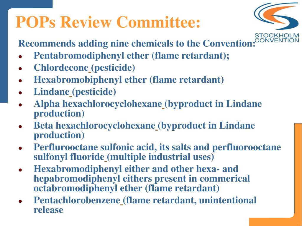 PPT - Don Cooper, Executive Secretary, Stockholm Convention April 2009 ...