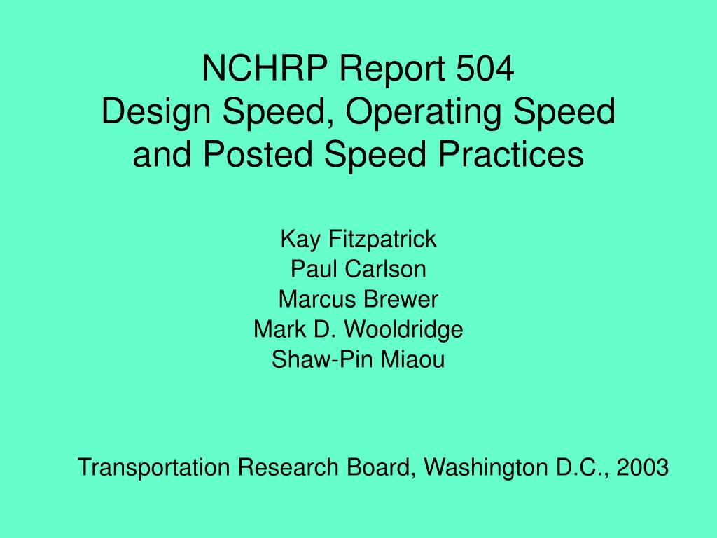 PPT - Design Speed and Operating Speed PowerPoint Presentation, free ... PPT - Design Speed and Operating Speed PowerPoint Presentation, free ...