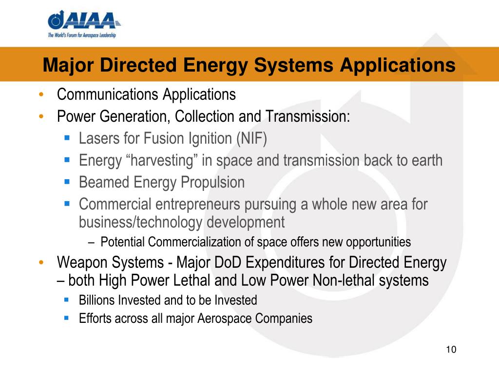 PPT - Bridging the Gap over the “Valley of Death” Directed Energy ...