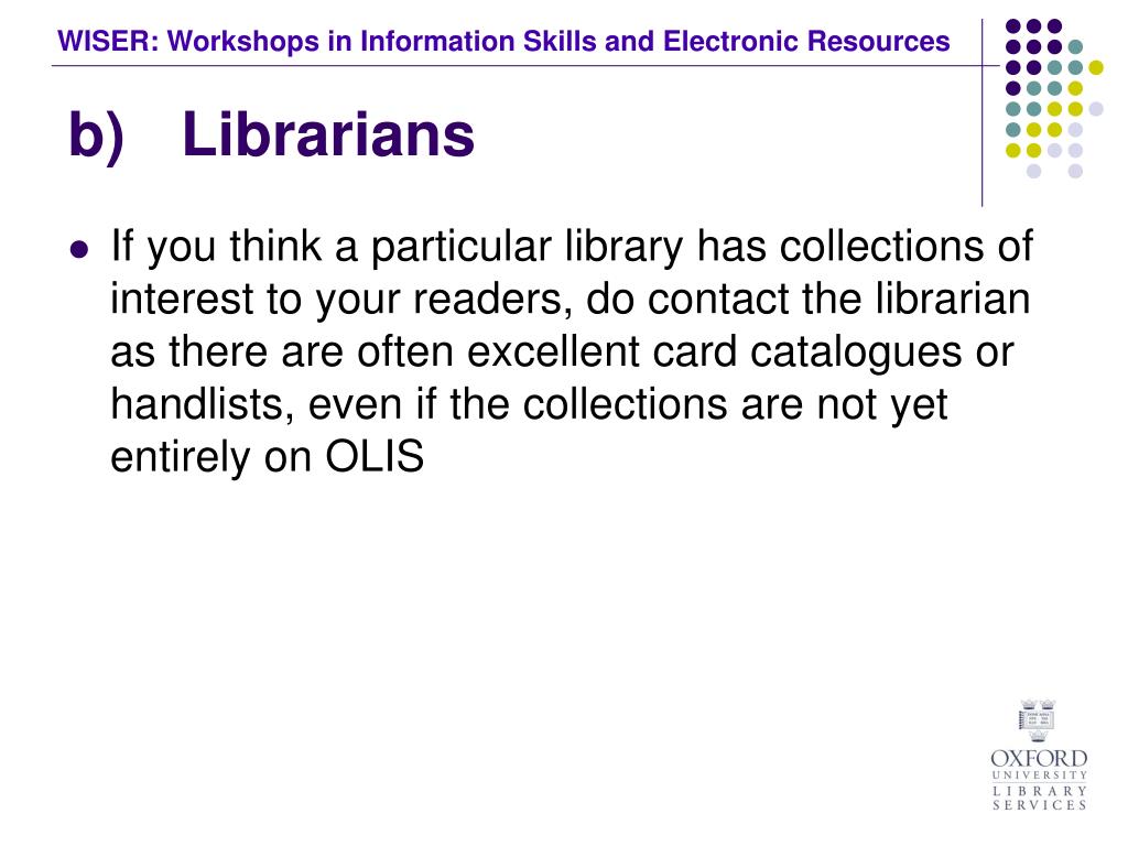 PPT - Clare Jarvis Bodleian Law Library Oxford University Library ...