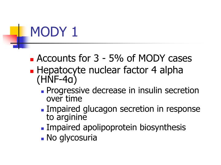PPT - Maturity Onset Diabetes in Youth (MODY) PowerPoint Presentation ...