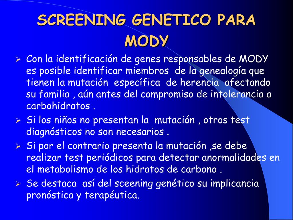 PPT - MECANISMOS MOLECULARES Y PATOFISIOLOGIA CLINICA DE MODY ...