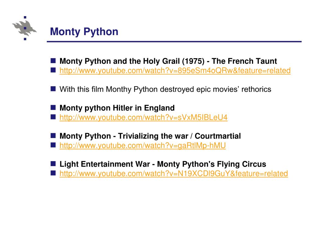 PPT - War Languages Films against war The use of satire PowerPoint ...