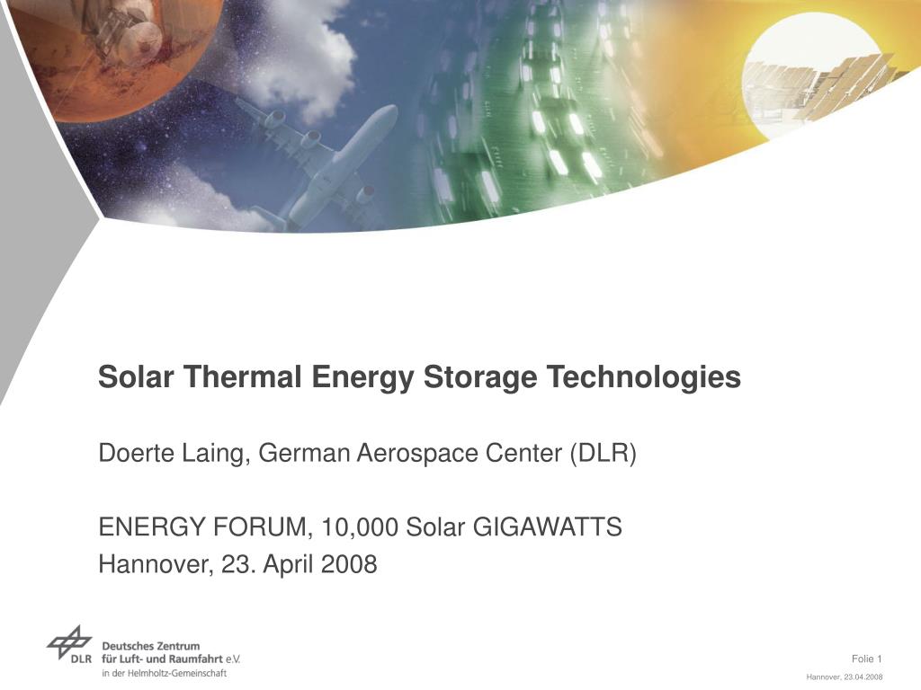 PPT - Energy Storage for Concentrating Solar Power Plants PowerPoint ...