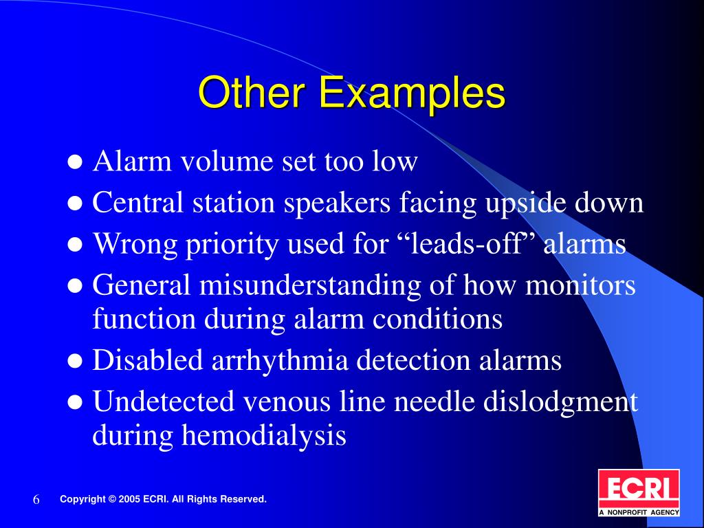 PPT - Clinical Alarms ECRI Perspectives PowerPoint Presentation, free ...