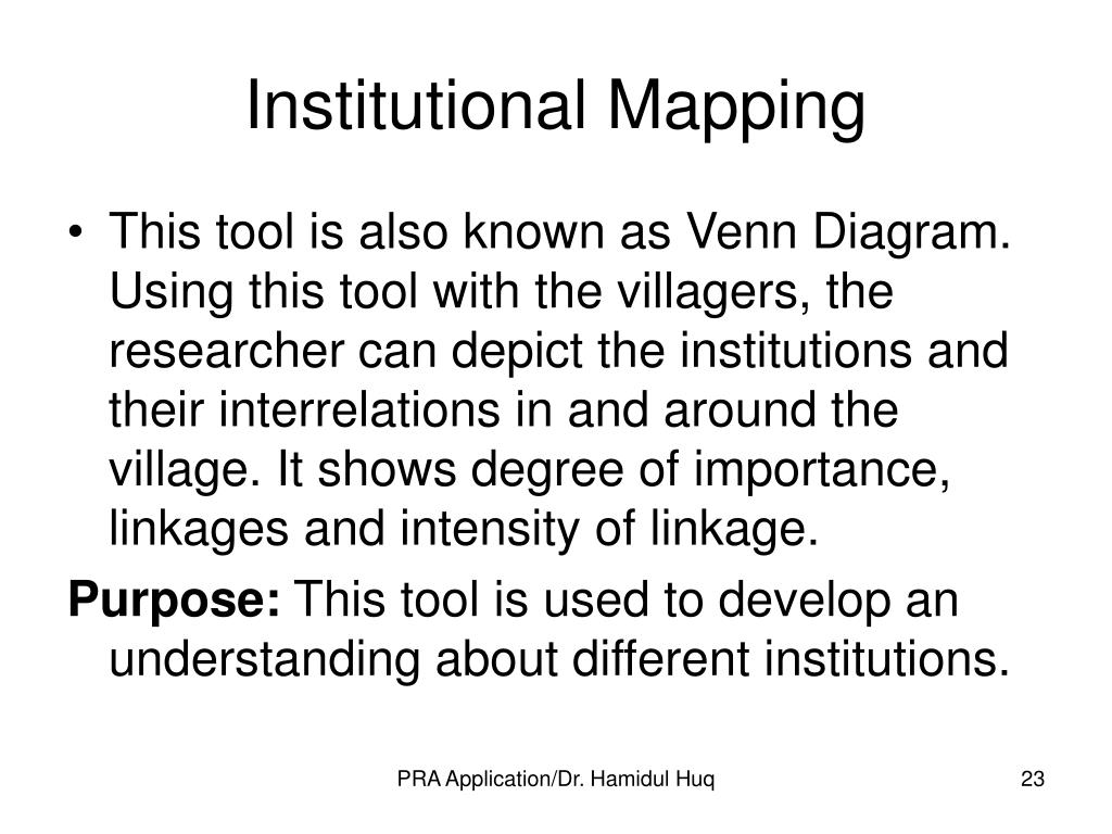 PPT - PRA Application Dr. Hamidul Huq Participatory Rapid Appraisal ...