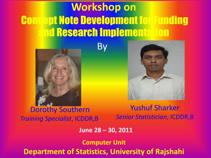 PPT - Workshop on Concept Note Development for Funding and Research ...
