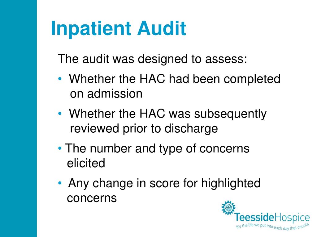 PPT - Holistic Assessment of Concerns (HAC) Audit Teesside Hospice 2011 ...