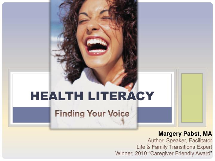 PPT - Health Literacy PowerPoint Presentation, free download - ID:3312481