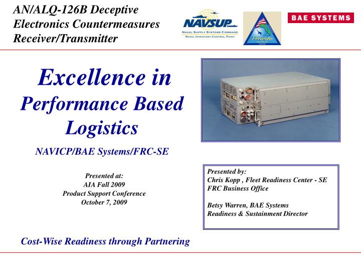 PPT - AN/ALQ-126B Deceptive Electronics Countermeasures Receiver ...