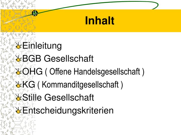 PPT - Die unterschiedlichen Personengesellschaften: Begriff und ...