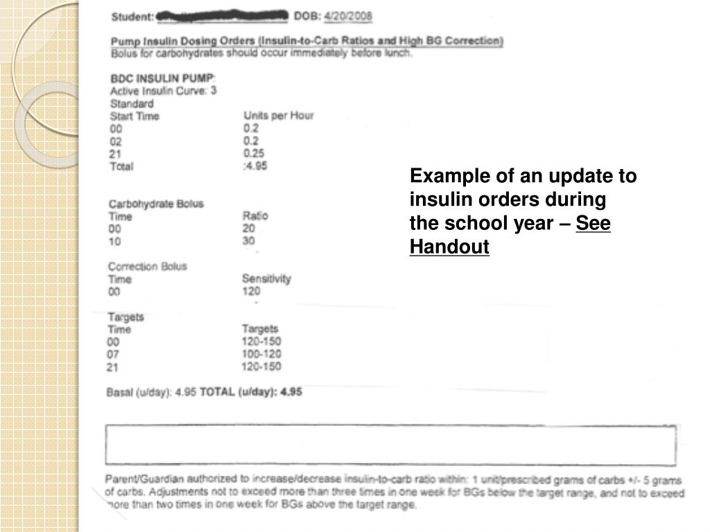 PPT - Clarification of Insulin Pump Orders for School Year: A Guide for ...