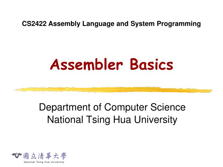 PPT - Assembler Basics PowerPoint Presentation, free download - ID:3315677