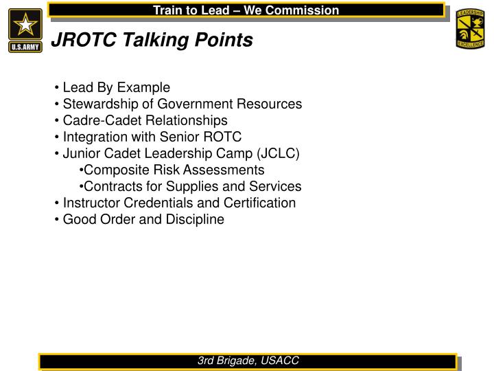 PPT - 3 rd Brigade JROTC Brief, 31 July 2012 PowerPoint Presentation ...