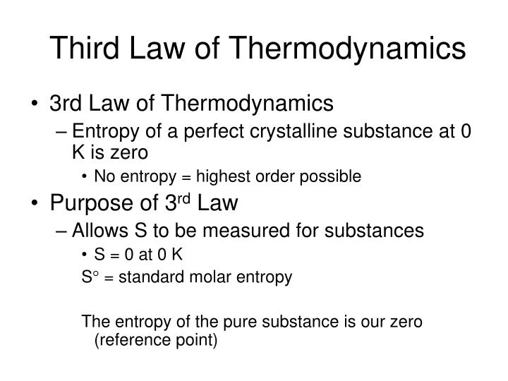 Ppt Third Law Of Thermodynamics Powerpoint Presentation Id 3316476