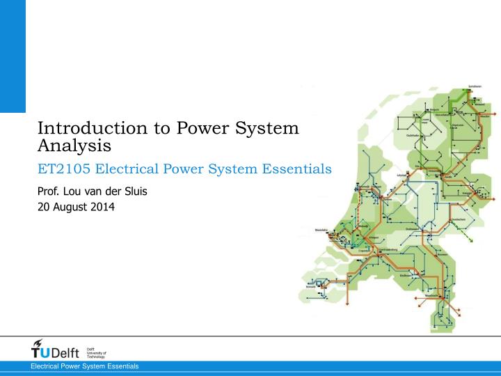 PPT - Introduction to Power System Analysis PowerPoint Presentation ...