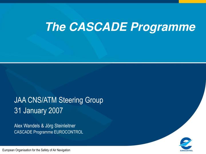 PPT - The CASCADE Programme PowerPoint Presentation, free download - ID ...