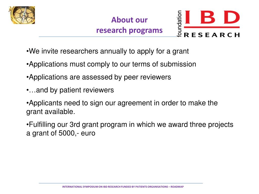 PPT - International Symposium on IBD Research Funded by Patients ...
