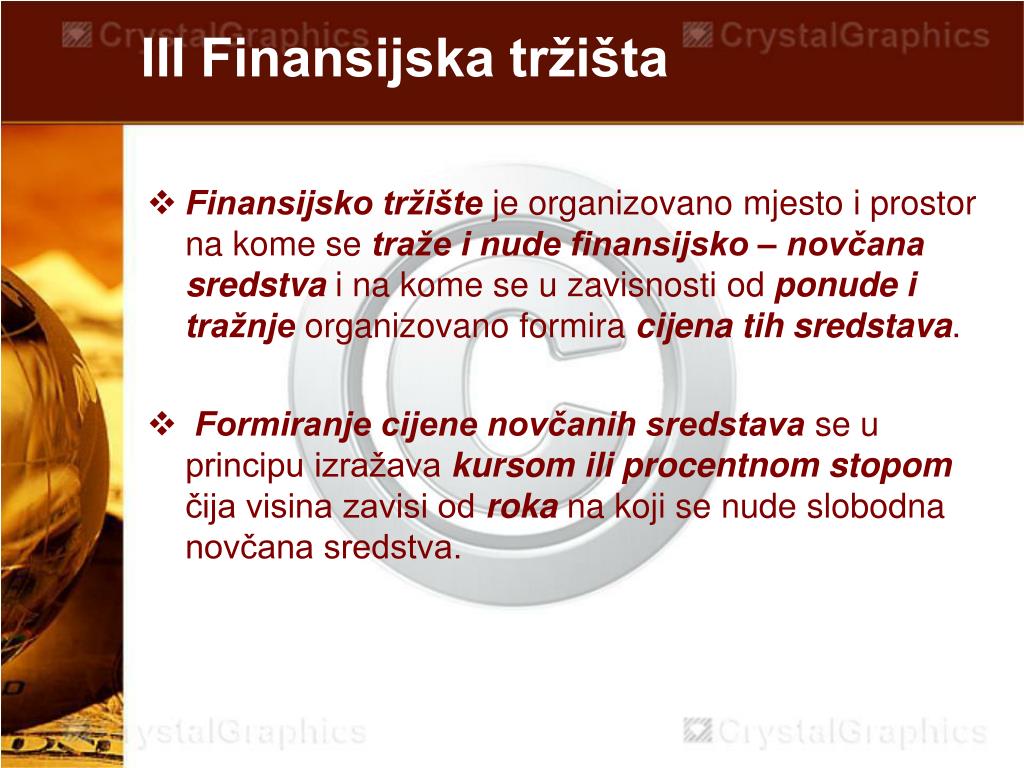 PPT - Finansije i finansijska tržišta PowerPoint Presentation, free ...
