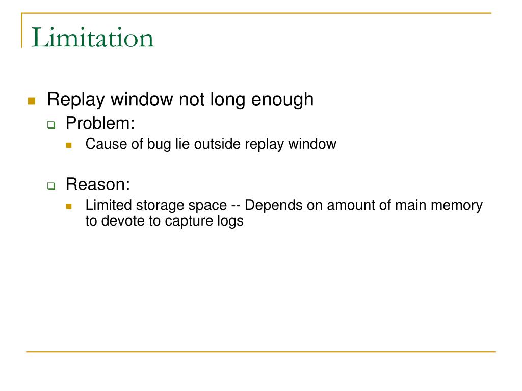 Ppt Continuously Recording Program Execution For Deterministic Replay Debugging Powerpoint