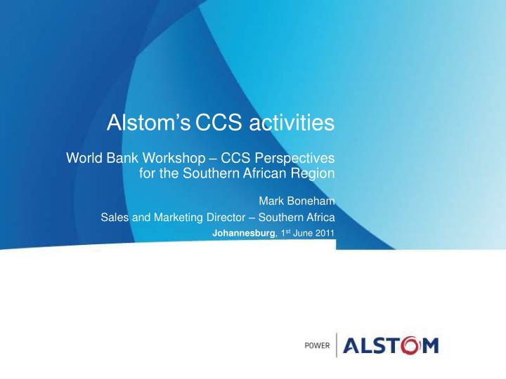 PPT - Alstom’s CCS activities PowerPoint Presentation, free download ...