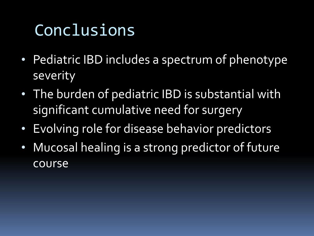PPT - Risk stratification of pediatric IBD: What disease phenotype does ...
